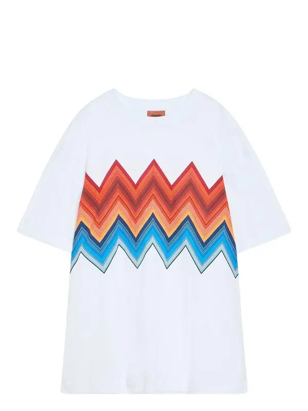 Missoni Printed Cottonjersey Tshirt - White