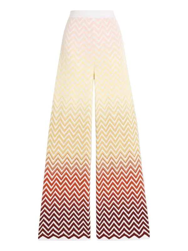 Missoni Crochet-knit Cotton-blend Flared Pants - Cream