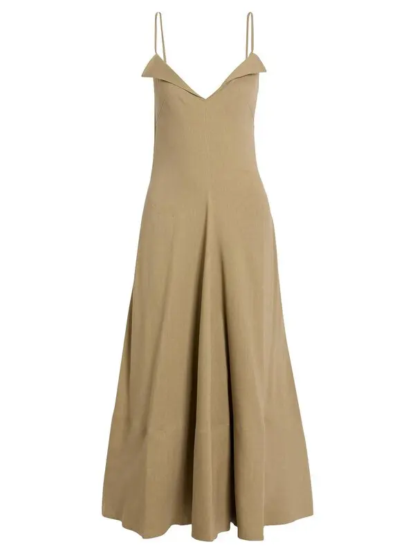 Proenza Schouler Linen-blend Maxi Dress - Sand