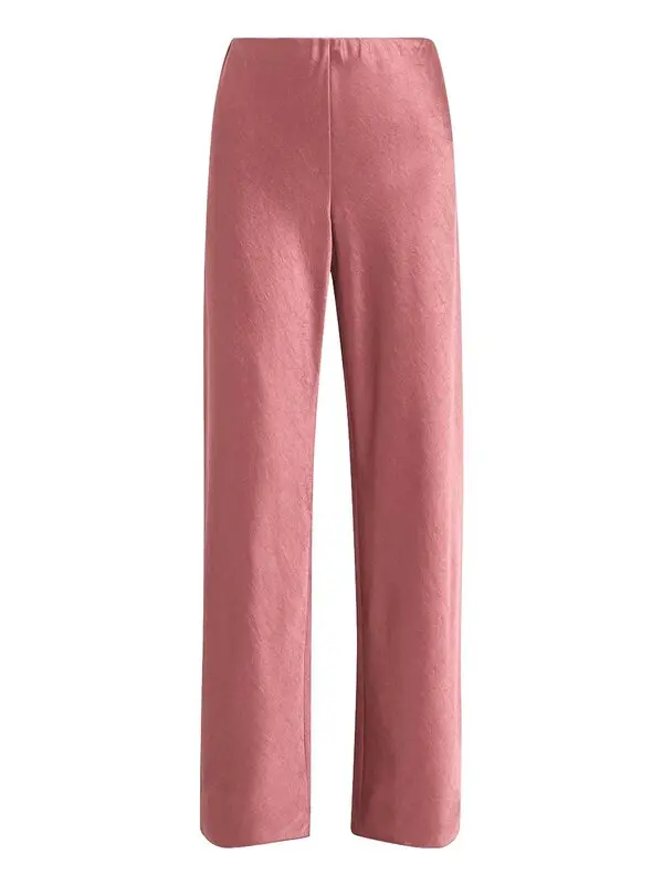Vince Satin Wide-leg Pants - Antique Rose