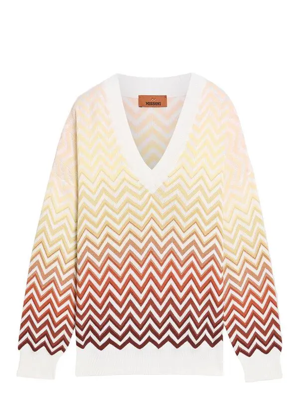 Missoni Crochet-knit Cotton-blend Sweater - Cream
