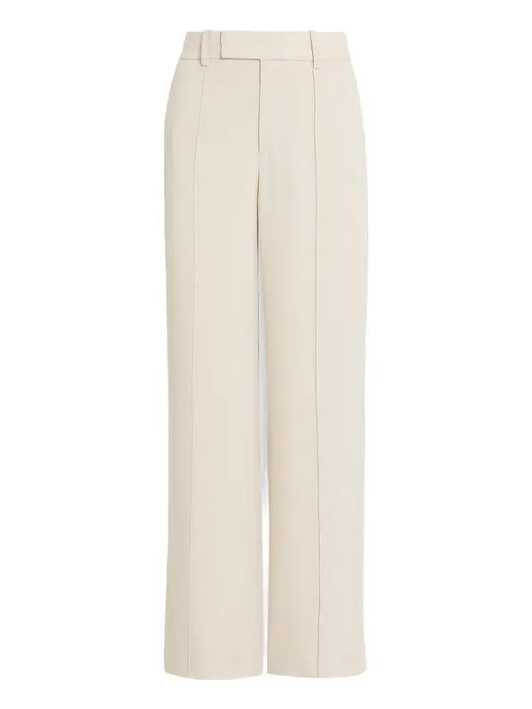 Proenza Schouler Weyes Crepe Straight-leg Trousers - Cream