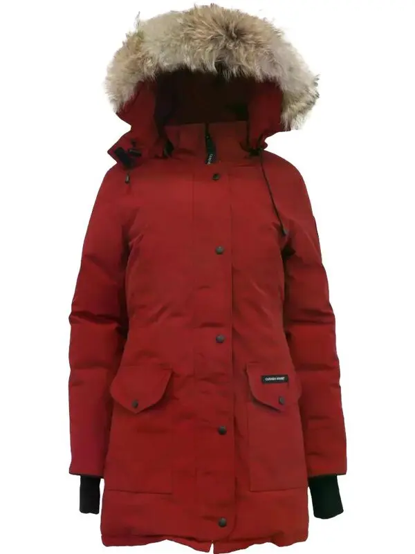 Canada Goose Fur-trimmed Hooded Parka - Red