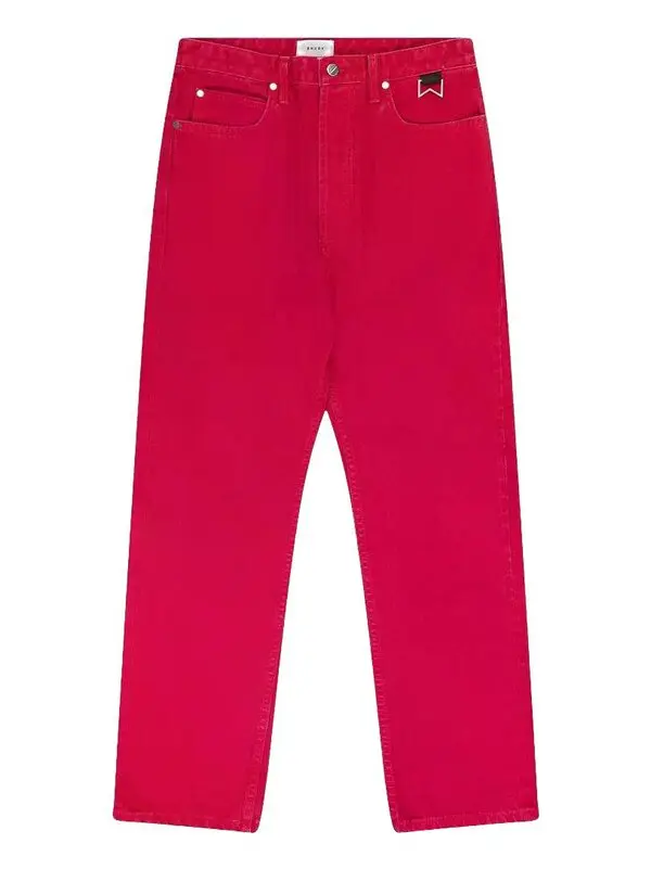 Rhude Star Straight Leg Jeans - Red