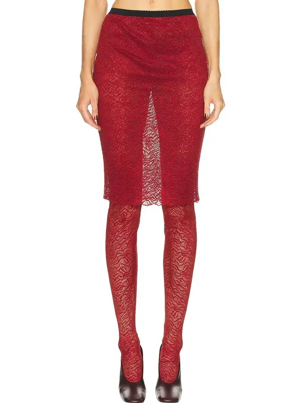 Beaufille Dorado Skirt Legging - Burgundy