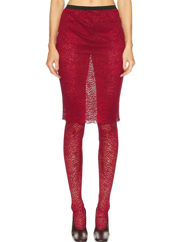 Beaufille Dorado Skirt Legging - Burgundy