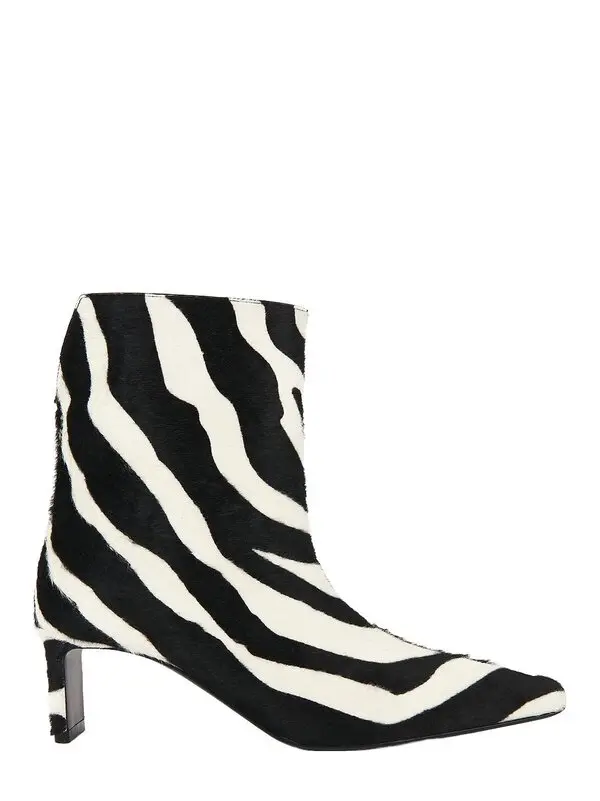 Khaite Ona Ankle Boot - Black & White