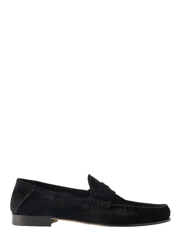 TOM FORD Ripley Suede Loafers - Black