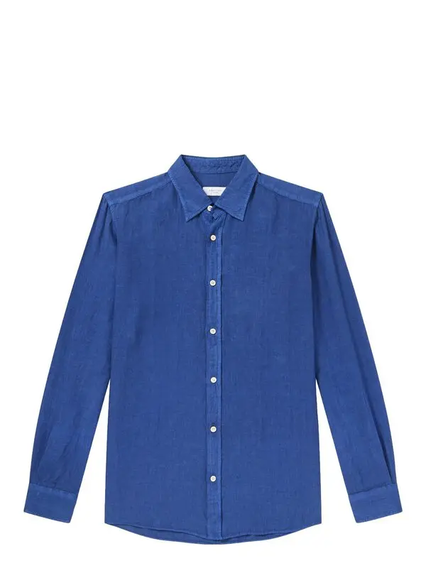 Boglioli Linen Shirt - Blue