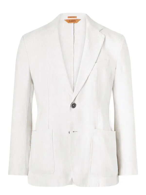 Barena Venezia Herringbone Suit Jacket - Neutrals