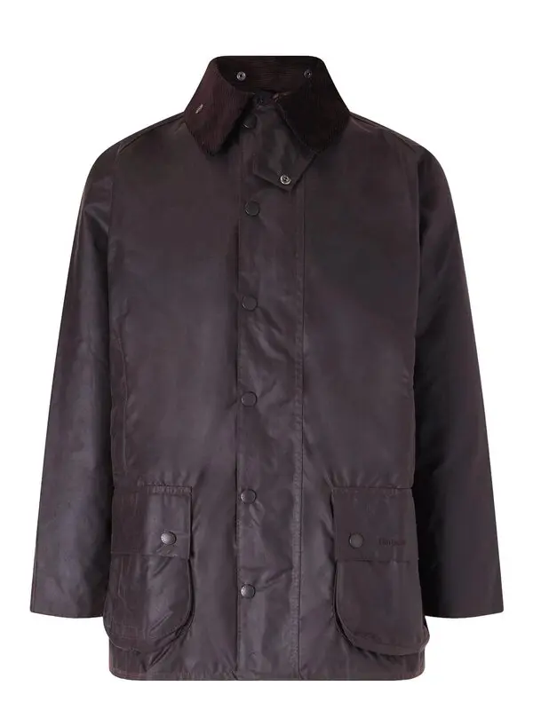 Barbour Beaufort Corduroy-trimmed Waxed-cotton Jacket - Brown