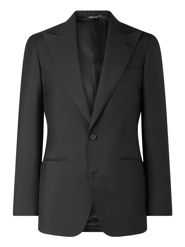 SAMAN AMEL Tailored Single-breasted Blazer - Black
