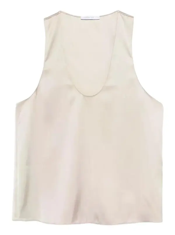 Patrizia Pepe Sleeveless Blouse - Grey