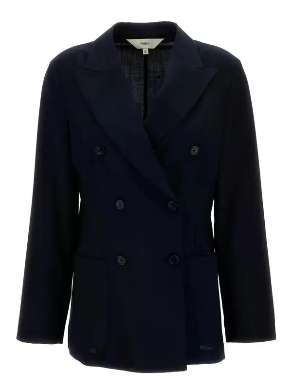 Barena Venezia Double-breasted Patch-pocket Blazer - Blue