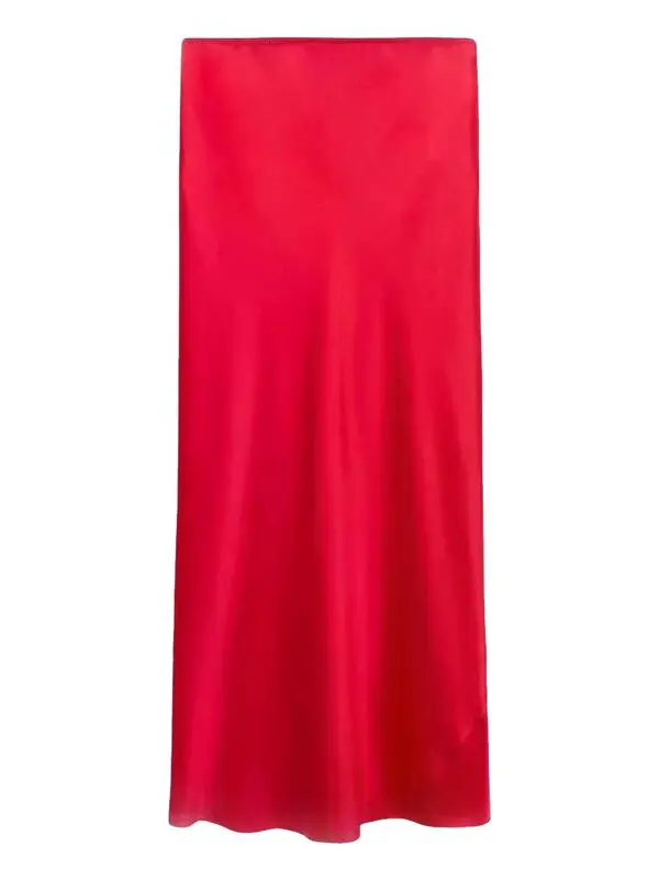 Dorothee Schumacher Bias-cut Midi Straight Skirt - Red