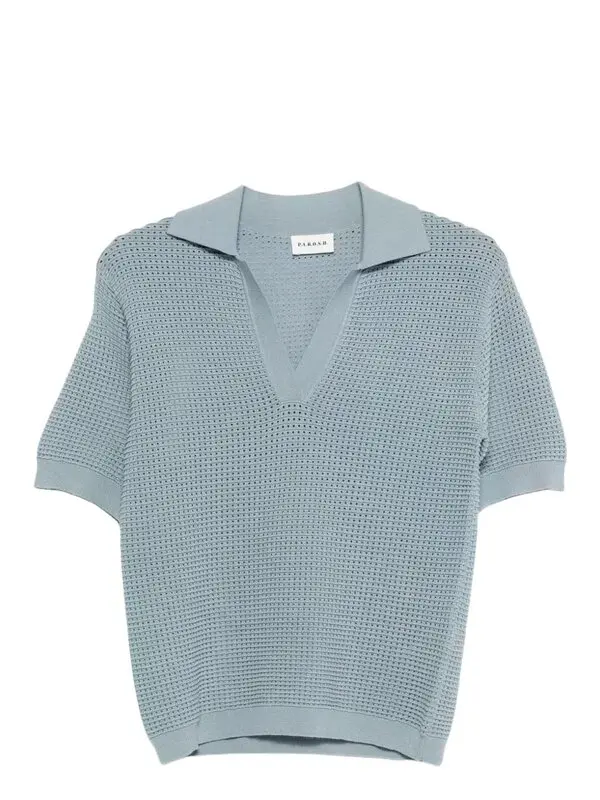 P.a.r.o.s.h V-neck Short-sleeve T-shirt - Blue