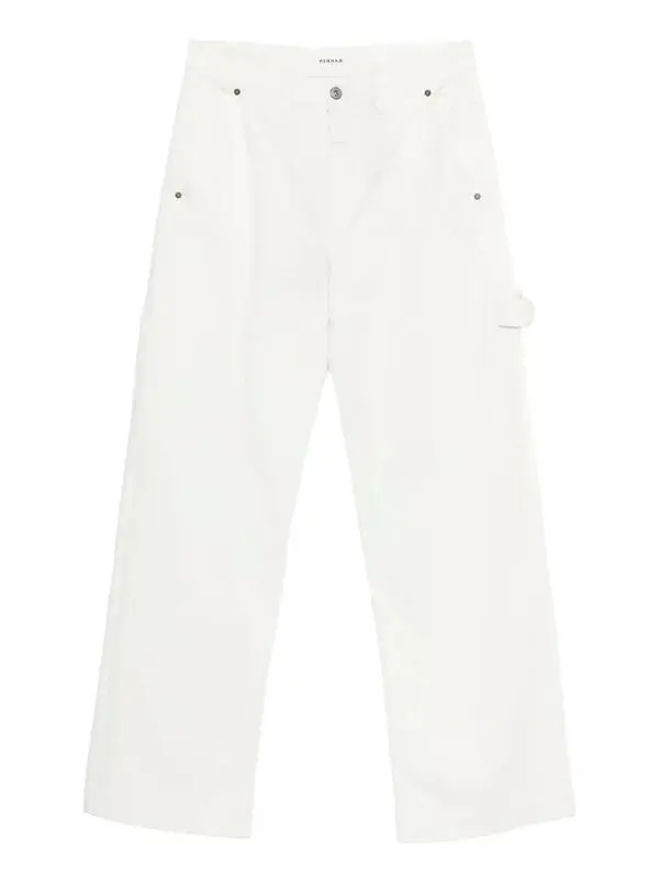 P.a.r.o.s.h Cuoricini Five-pocket Jeans - White