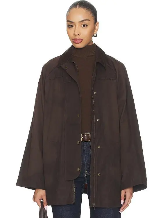 Tularosa Riley Waxed Canvas Barn Jacket - Chocolate