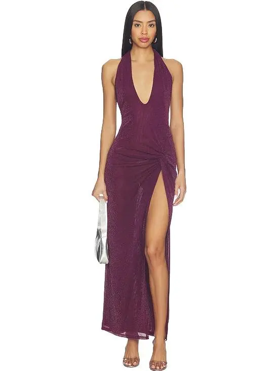 Nbd Smita Maxi Dress - Wine