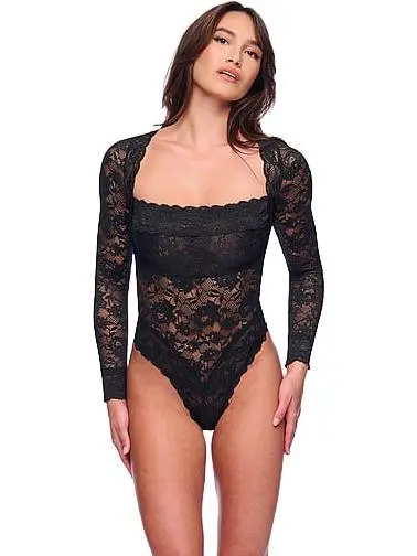 Victoria's Secret Cosabella Never Say Never Long Sleeve Teddy - Black