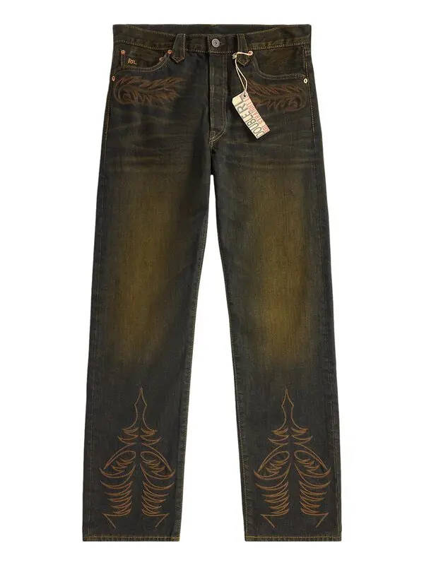 Ralph Lauren Straight Fit Western Jean - Bexhill Wash