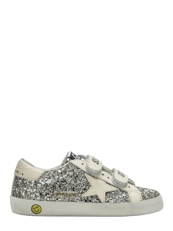 GOLDEN GOOSE Old School Glitter Sneakers - Metal