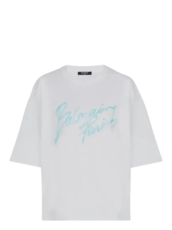 Balmain Oversized Logo T-shirt - White