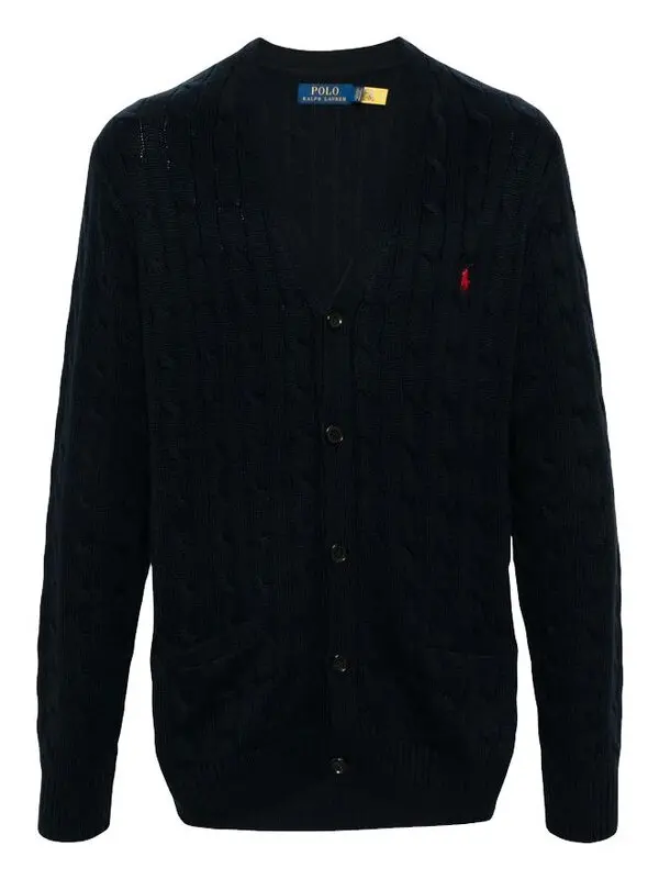 Polo Ralph Lauren Cable-knit Cotton Cardigan - Blue