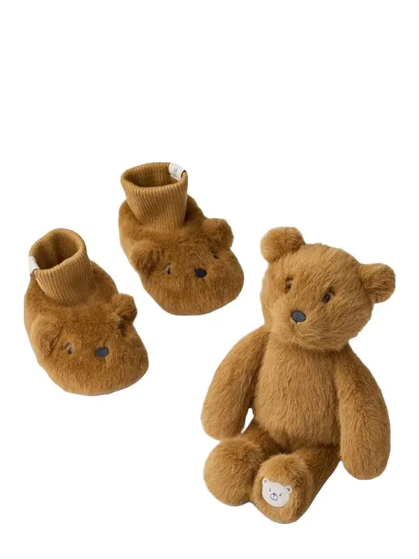 LIEWOOD Beth Bear Slipper And Plush Set - Brown