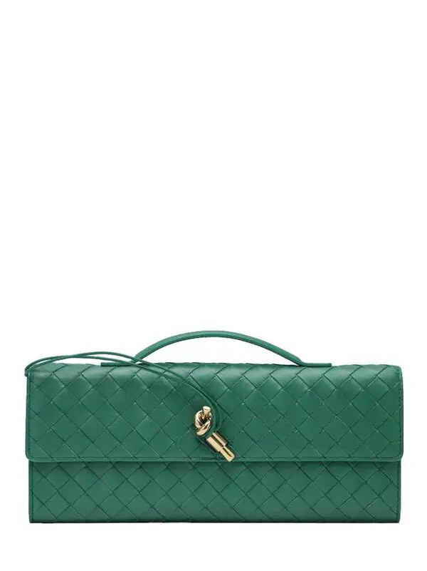 Bottega Veneta Andiamo Clutch - Green