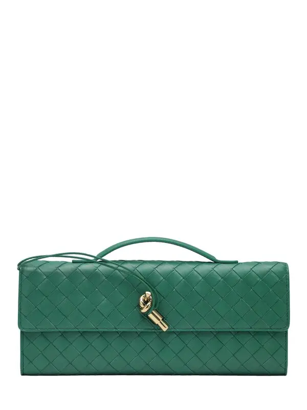 Bottega Veneta Andiamo Clutch - Green