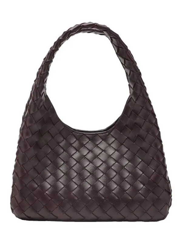 Bottega Veneta Small Campana Shoulder Bag - Burgundy