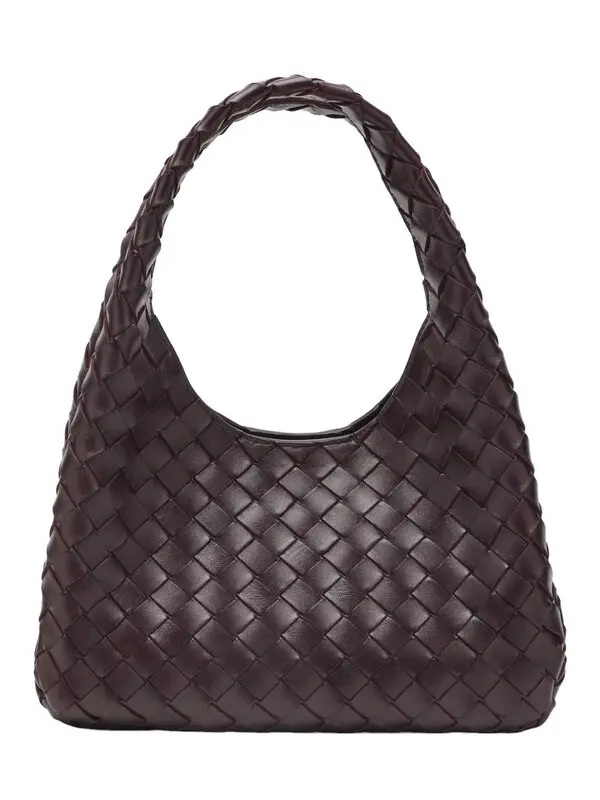 Bottega Veneta Small Campana Shoulder Bag - Burgundy