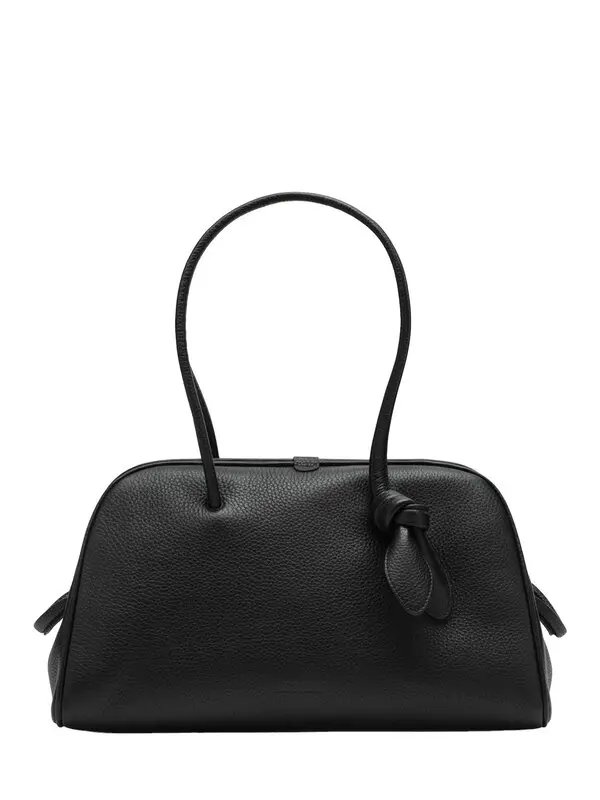 Jacquemus Leather Turismo Bowling Bag - Black