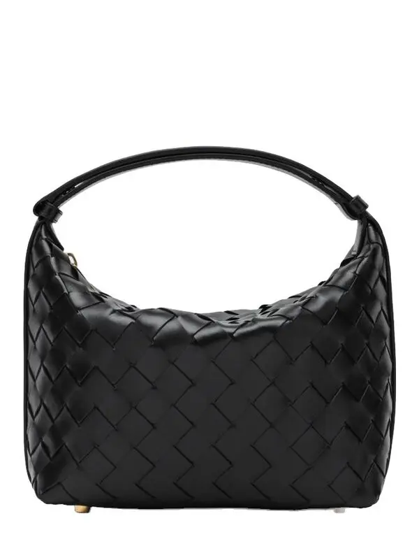 Bottega Veneta Mini Wallace Intrecciato Bag - Black