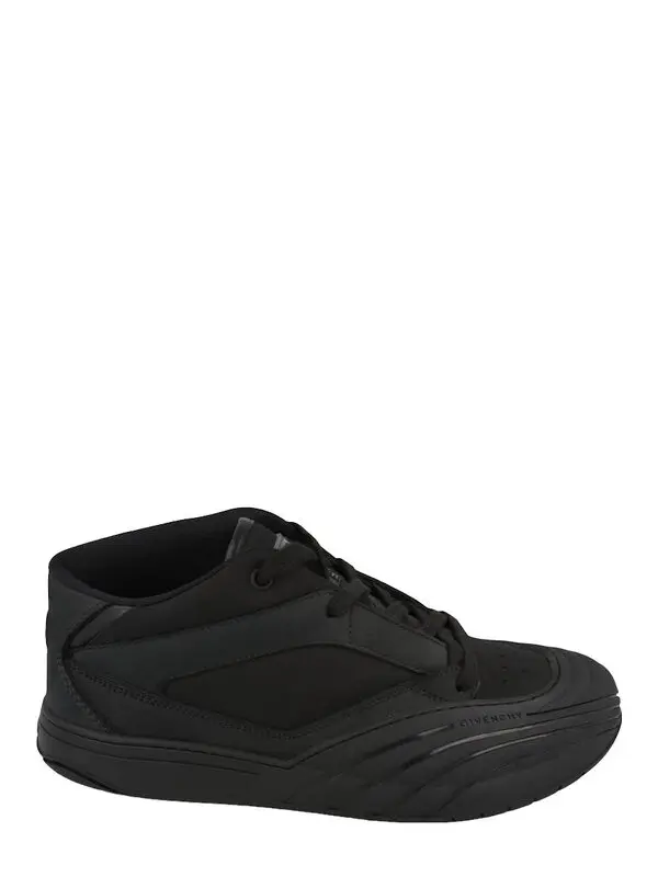 Givenchy Suede Trimmed Mid-top Sneakers - Black