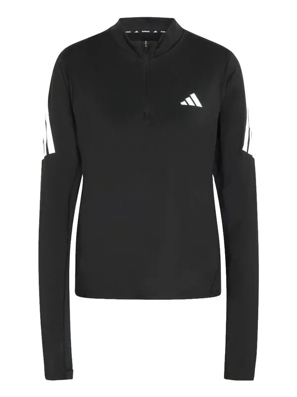 Adidas Adi365 Iconic Running Half Zip Performance Top - Black