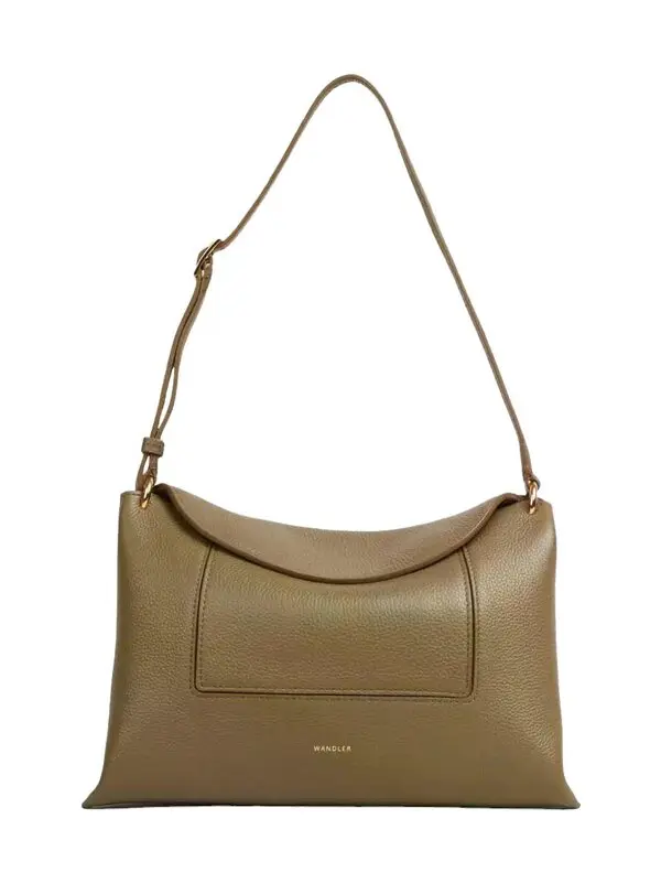WANDLER Penelope Leather Shoulder Bag - Green