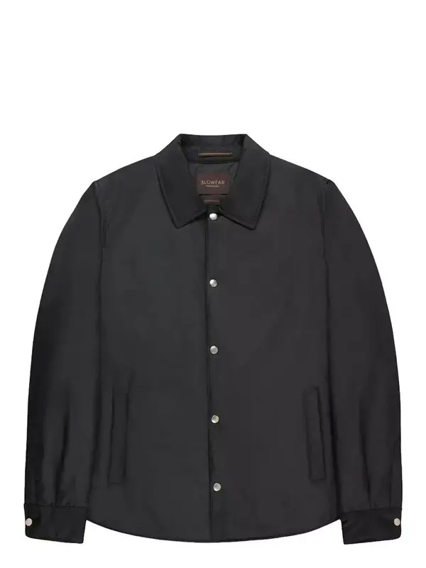 SLOWEAR Padded Shirt Jacket - Black