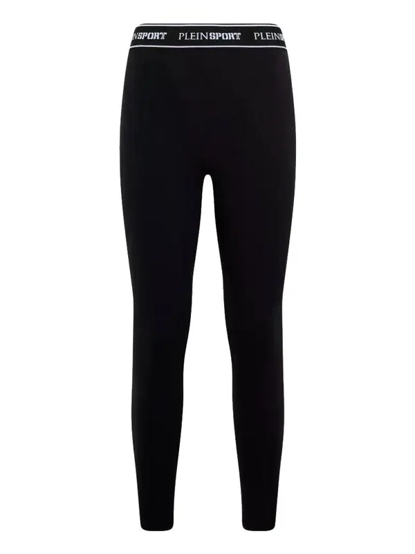 PLEIN SPORT Logo Elastic Leggings - Black