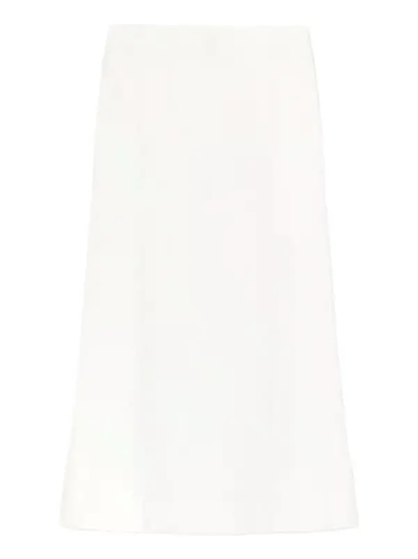 LISA YANG Brushed A-line Midi Skirt - Neutrals