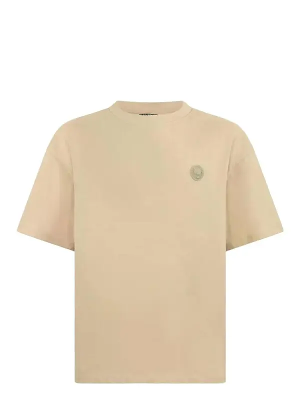 PLEIN SPORT Silicon-patch Round-neck T-shirt - Neutrals