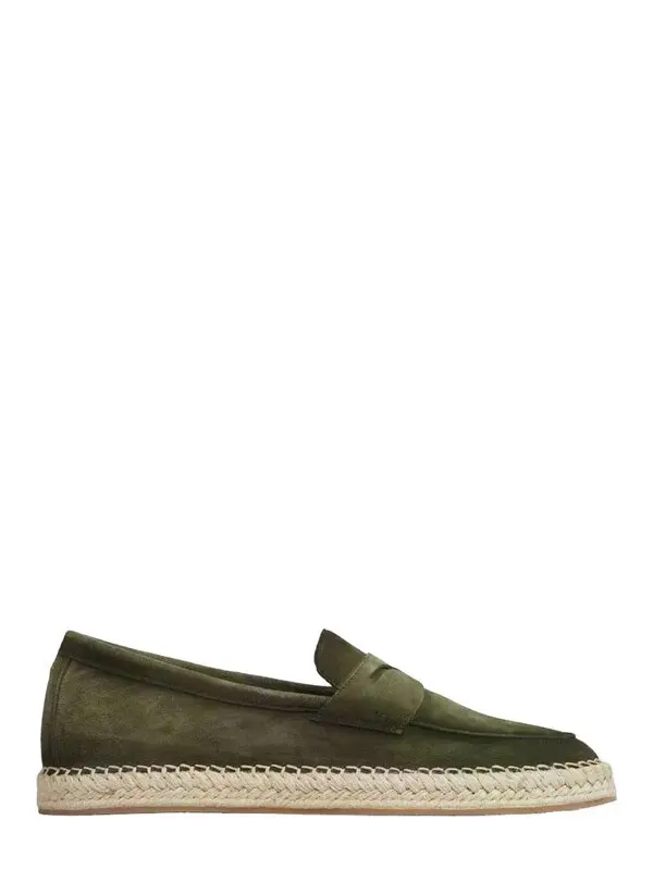 Santoni Suede Espadrilles - Green