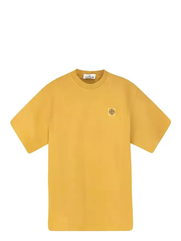 Stone Island Logo-patch Short-sleeved T-shirt - Yellow