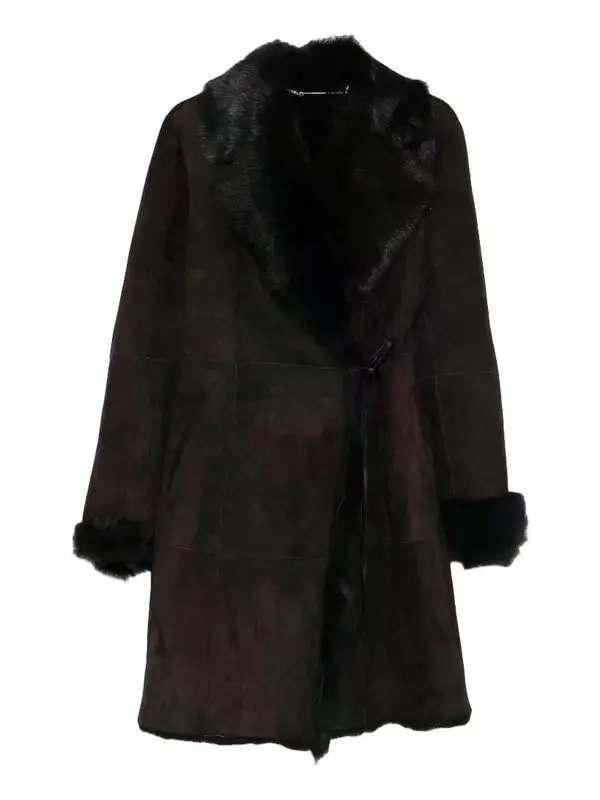 Nour Hammour Joni Shearling Coat - Brown