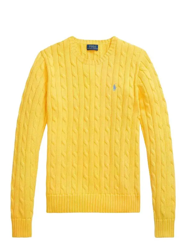 Polo Ralph Lauren Cable-knit Crew-neck Sweater - Yellow
