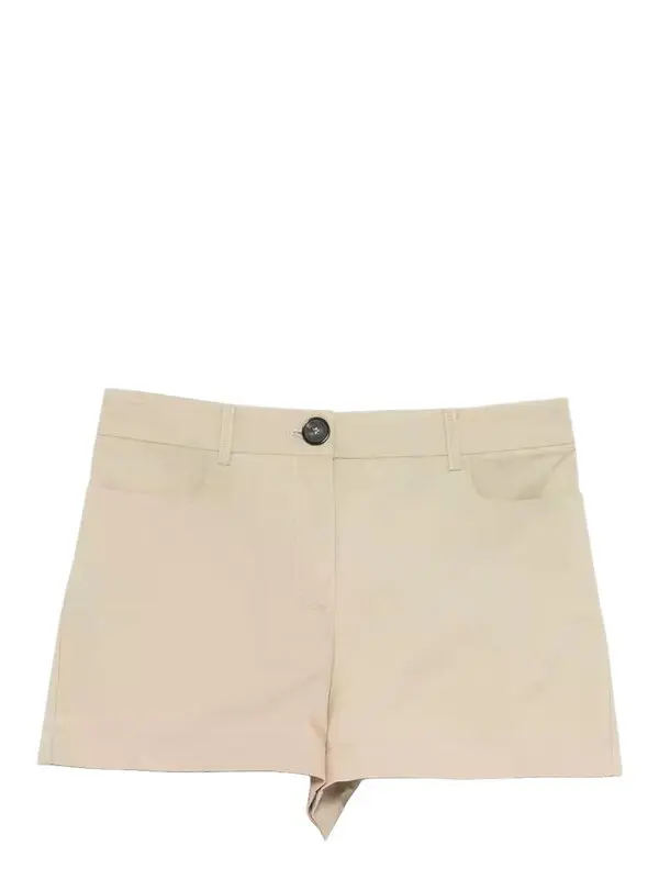 Patrizia Pepe Logo Detail Shorts - Neutrals