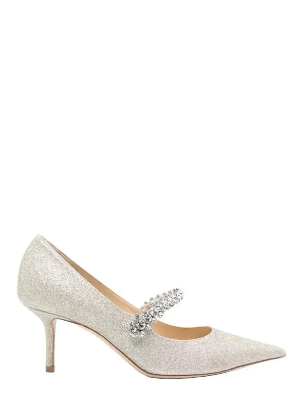 JIMMY CHOO Bing Glitter-effect Pumps - Silver