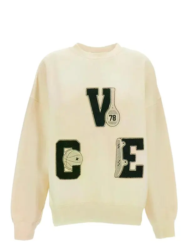 GOLDEN GOOSE Patch-appliqués Sweater - Neutrals