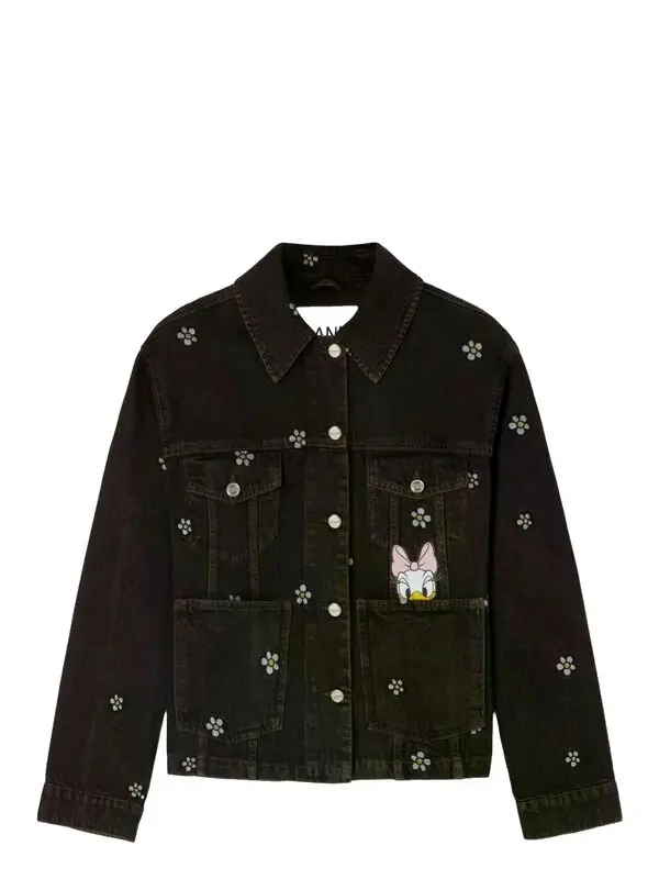 GANNI X Disney Floral Jacket - Black